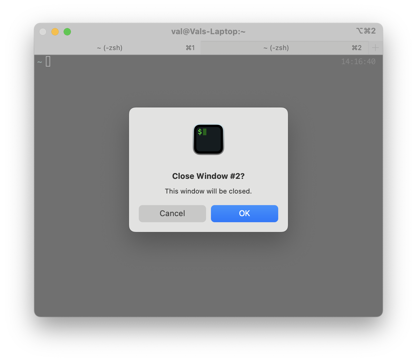 macOS screenshot: capture selected window but for dialogs