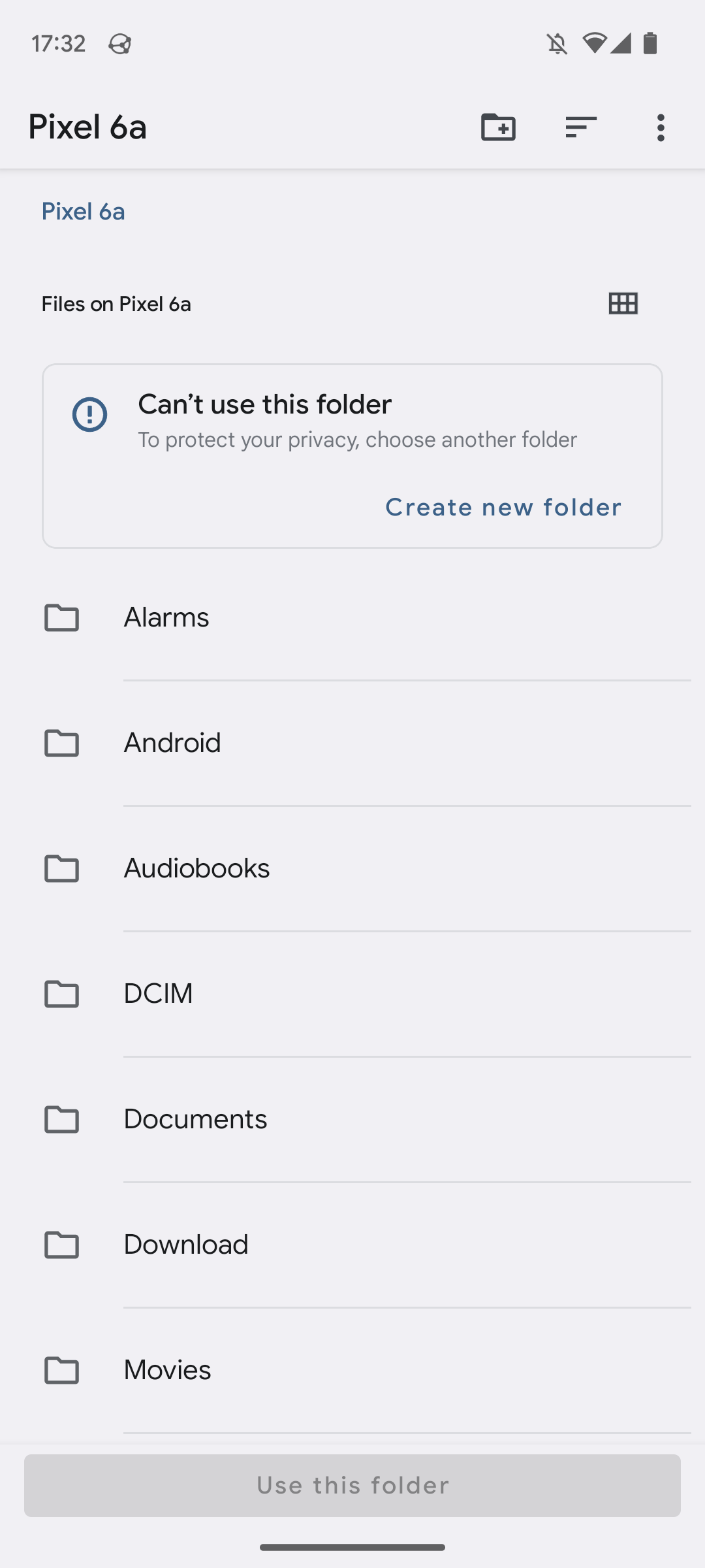 Syncthing: sync phone root directory (all internal storage)