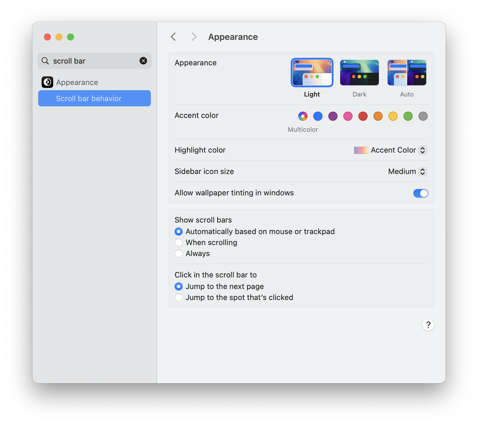 macOS app showing scrollbars to some users only